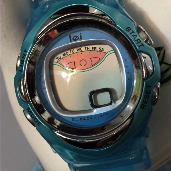 lei | Accessories | Blue Lei Watch With Plastic Band | Poshmark